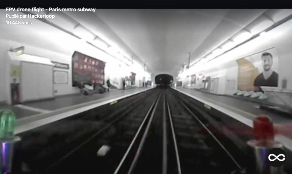 Un nano drone FPV dans le métro parisien - News Drones FPV