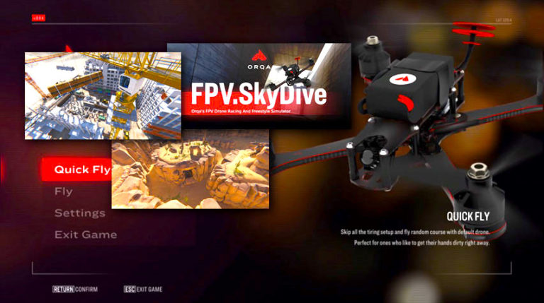 FPV.SkyDive le nouveau simulateur FPV d'ORQA | News Drones FPV