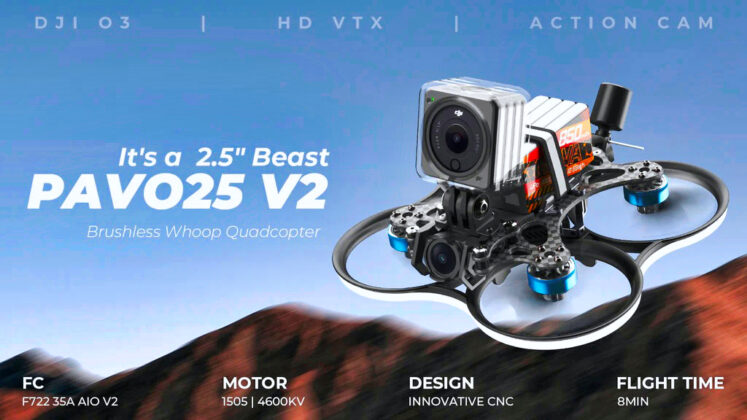 Nouveau BetaFPV Pavo25 V2 La puissance redéfinie dans un cinéwhoop FPV ...