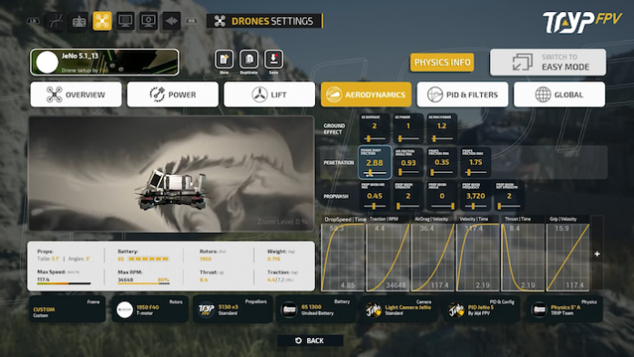 Exploration des nouveautés dans Tryp FPV : Système physique, Betaflight ...